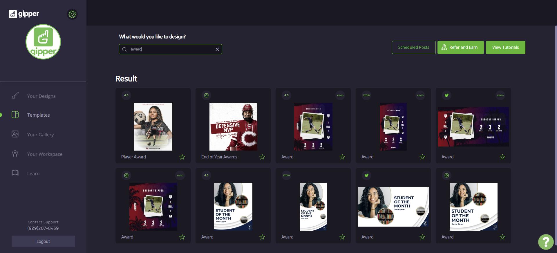 Create Player of the Week Graphics | Gipper